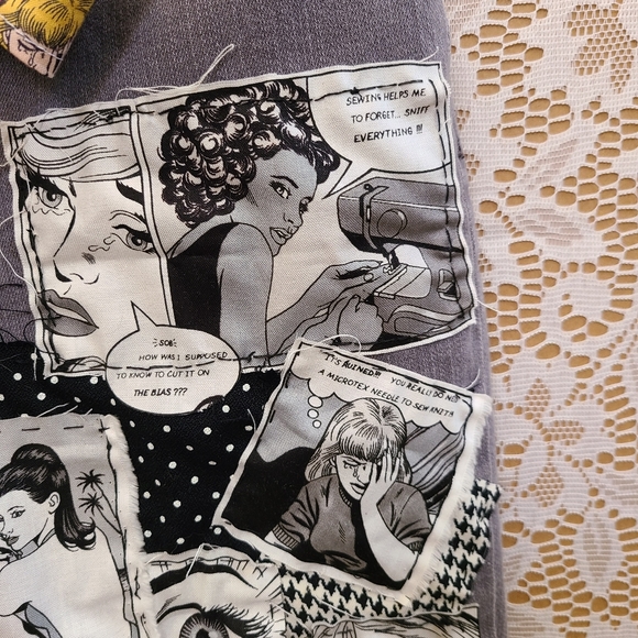 Gloria Vanderbilt | Jeans | Upcycled Sewing Comic Patchwork Denim Jeans ...